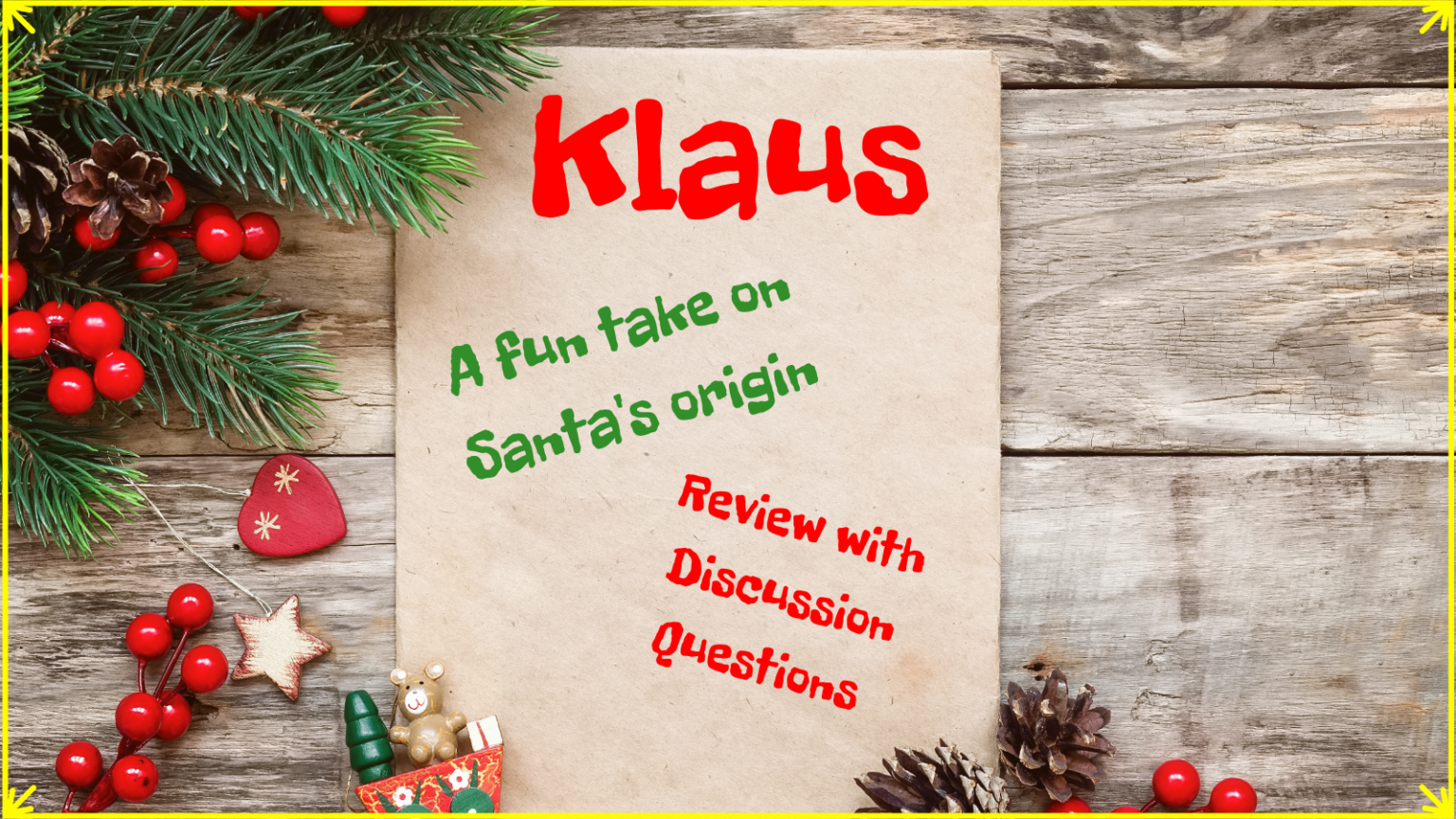 A Surprising Take on Santa: Klaus Review with Discussion Questions ...